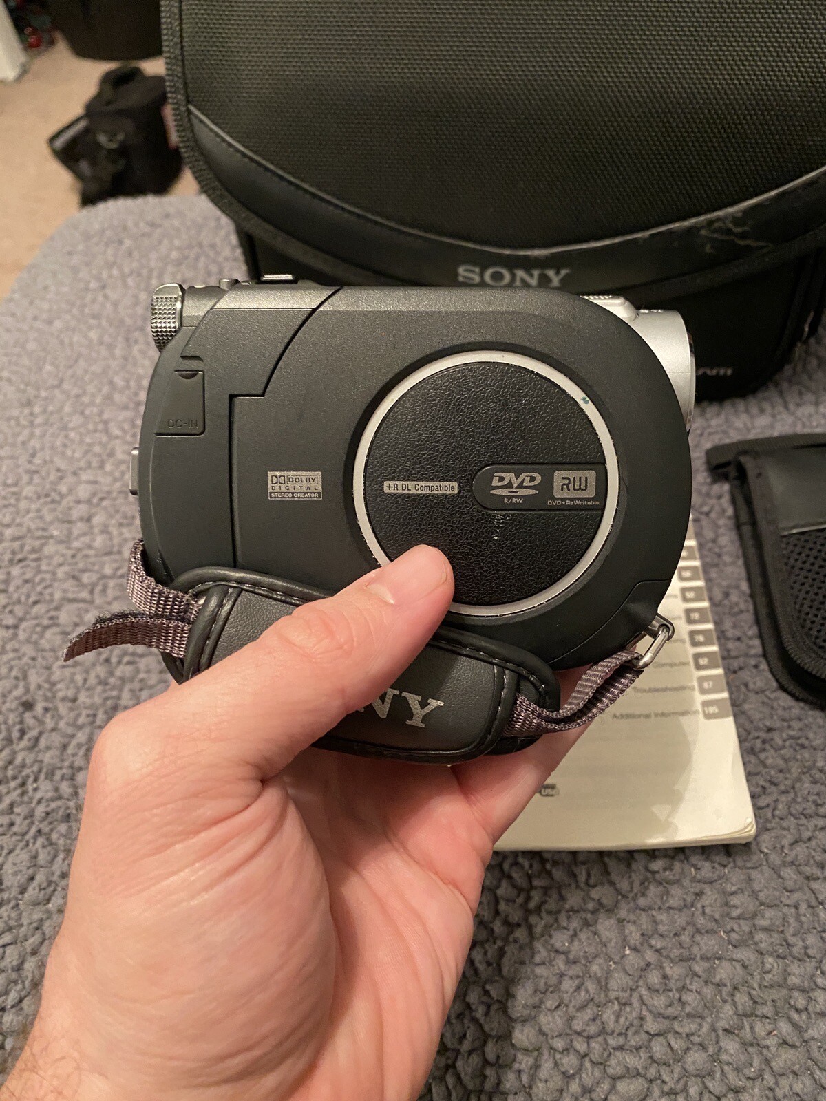 Sony HandyCam DCR-DVD108 Mini DVD Camcorder Nightshot 40x Optical Zoom ...