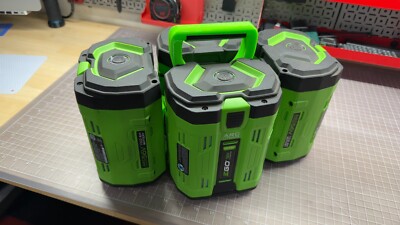 EGO 56V Quad Battery Holder and Storage Carrier - Carry FOUR ...