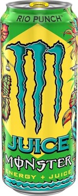 Monster Energy Juice Rio Punch, Energy+Juice, Energy Drink, 16oz (Pack ...