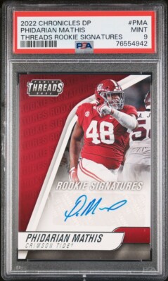 Phidarian Mathis 2022 Chronicles Draft Threads Rookie Signatures Auto ...