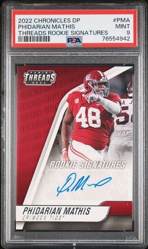 Phidarian Mathis 2022 Chronicles Draft Threads Rookie Signatures Auto ...