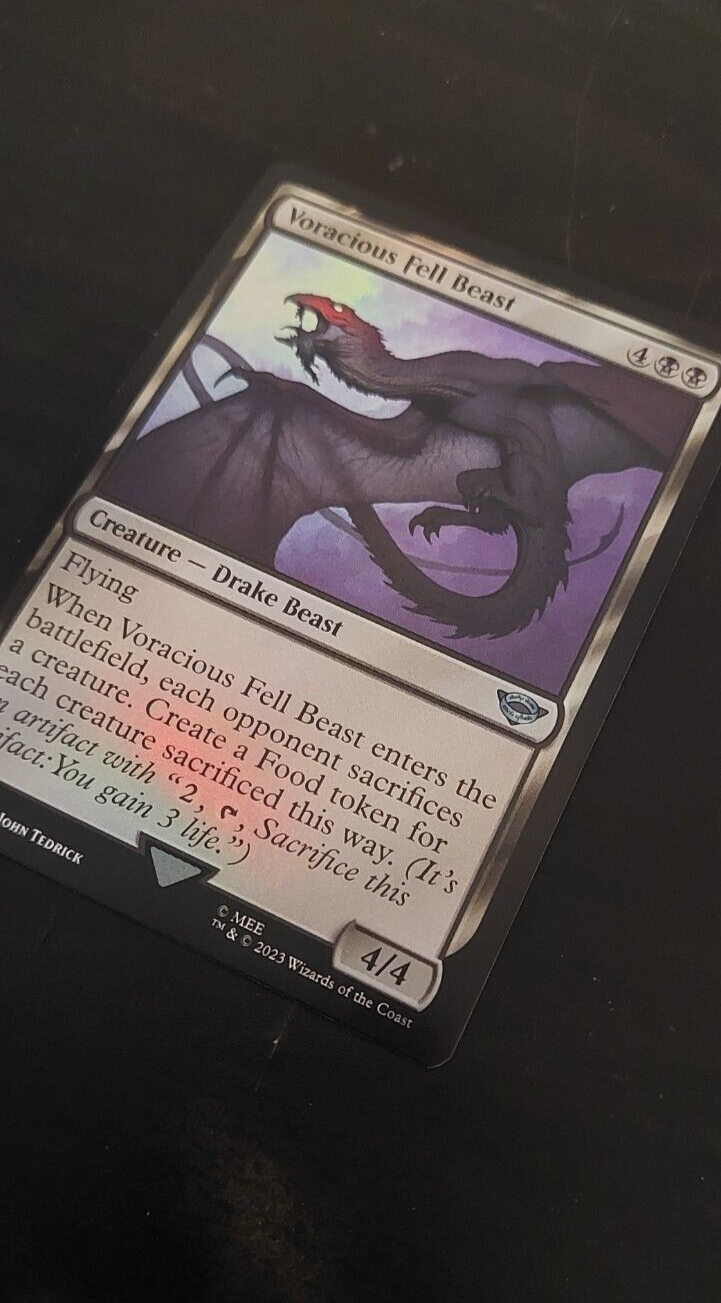 Voracious Fell Beast (0113) Foil Lord of the Rings Magic the Gathering ...