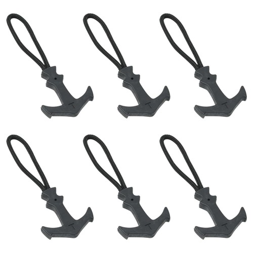 Honbay 6PCS Heavy Duty Anchor Shaped Nylon Zipper Pulls Zipper Tags ...