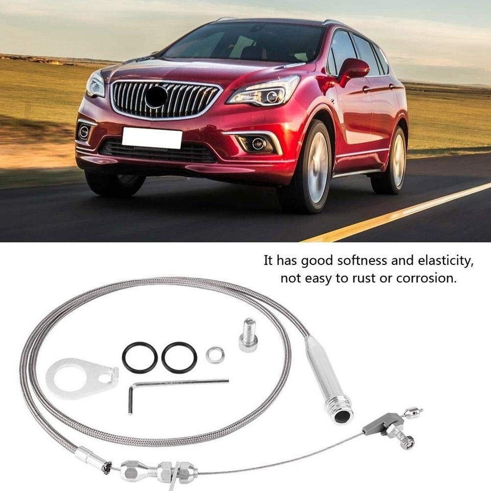700R4 Stainless Steel Braided Transmission Kick Down Detent Cable SBC ...