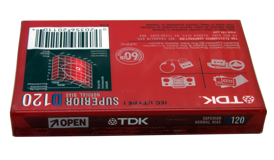 TDK D120 SUPERIOR 120 Minutes Ferric Blank Audio Cassette Tape (2003 ...