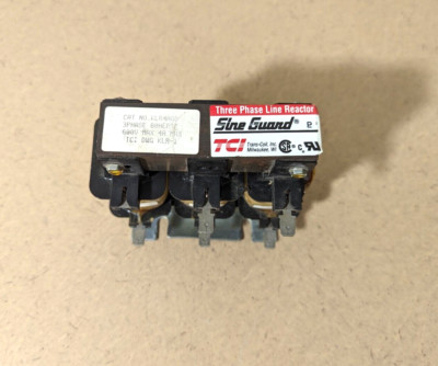 TCI SINE GUARD 3-Phase Line Reactor KLR4AQD 60Hz 600V 4A Max RCI DWG ...