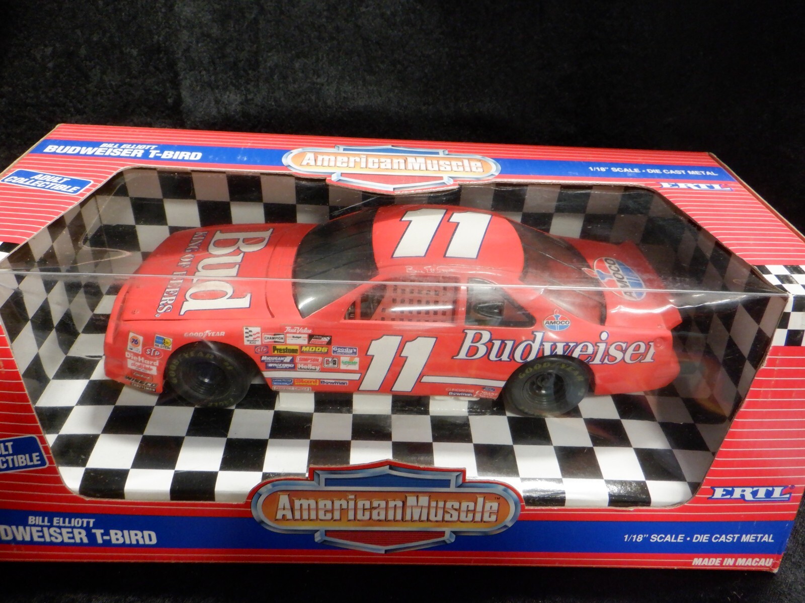 Diecast - Ertl American Muscle Bill Elliot Budweiser 93 T-Bird - New In ...