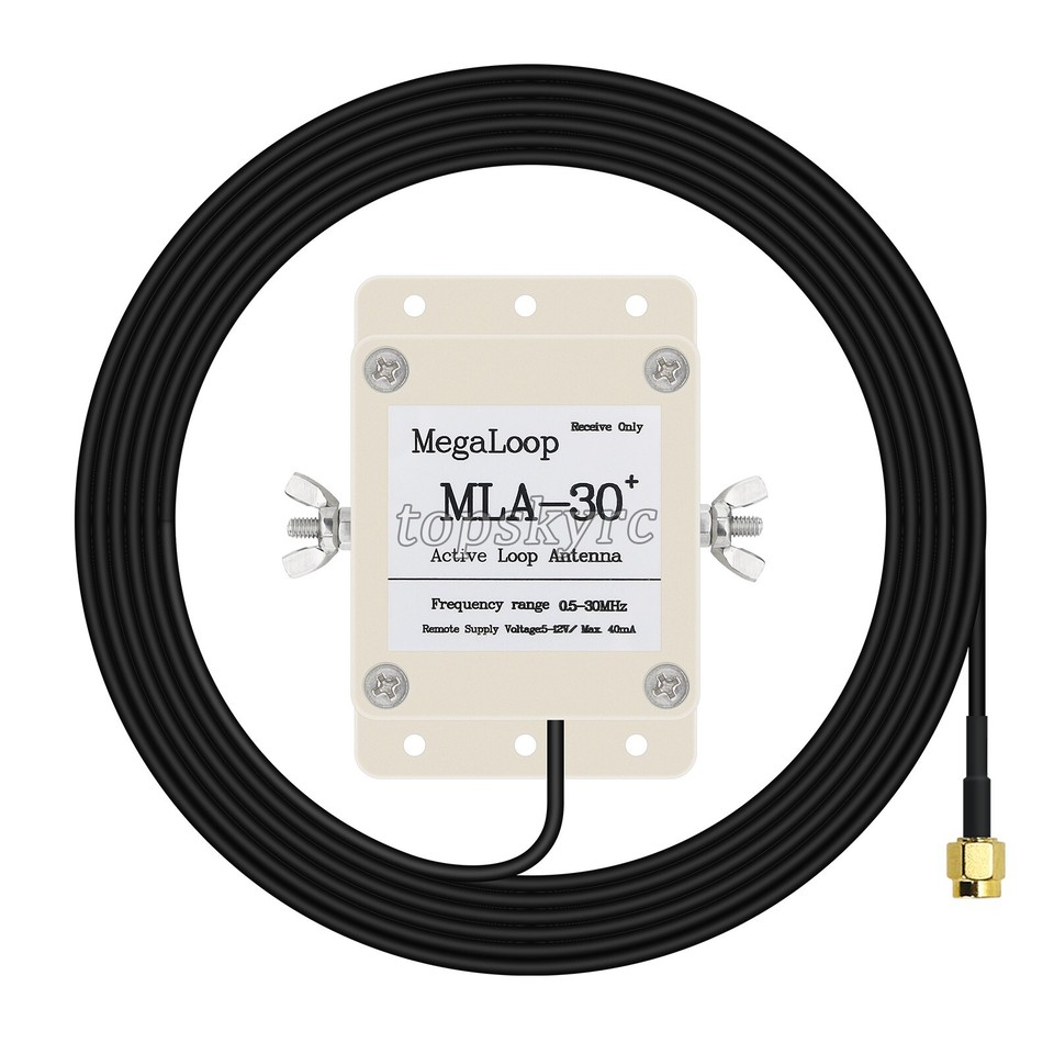 MLA-30+ Plus Active Loop Receiving Antenna 100KHz-30MHz for Shortwave ...