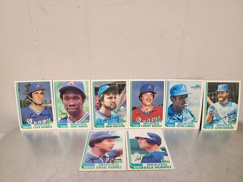 1982 Braves Topps Baseball cards⚾, Lot 8 Mint Condition,#372,#507,#482 ...
