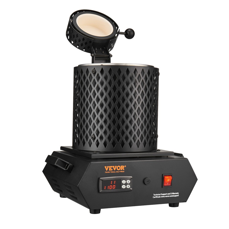 VEVOR Gold Melting Furnace 1350W Electric Digital Smelting Furnace ...