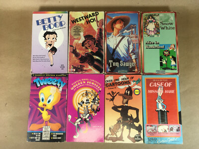 Classic Cartoons VHS Bulk Lot 8 Tapes Rare | eBay