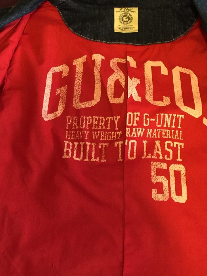 Women's G Unit Built To Last Blue Denim Long Sleeve Jacket Size XL | eBay