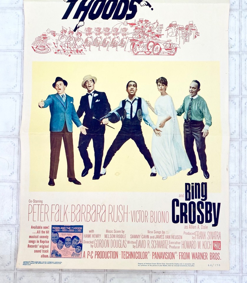 Robin and The 7 Hoods Poster 14x36 Sinatra Dean Martin The Rat Pack ...