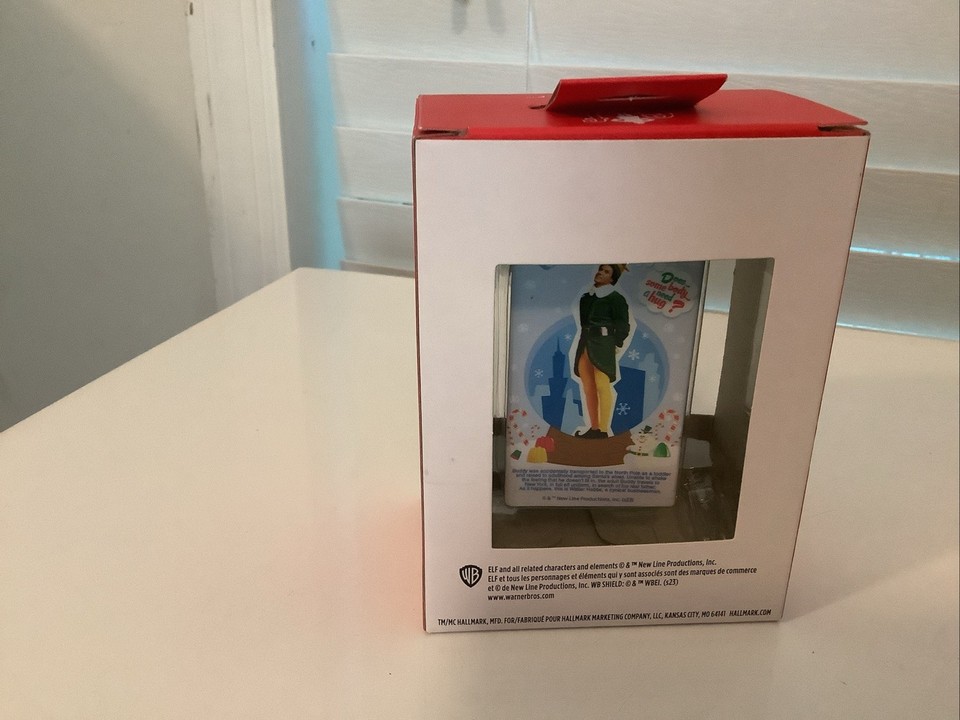 Hallmark Will Ferrell Buddy the Elf VCR VHS Movie Ornament Red Box New ...