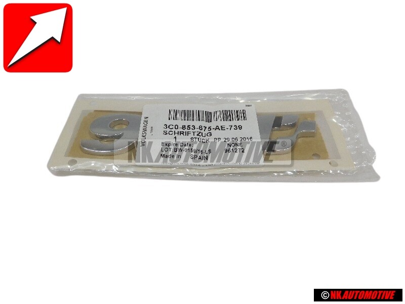 Original VW R36 Rear Trunk Boot Badge Emblem Chrome - 3C0853675AE739 | eBay