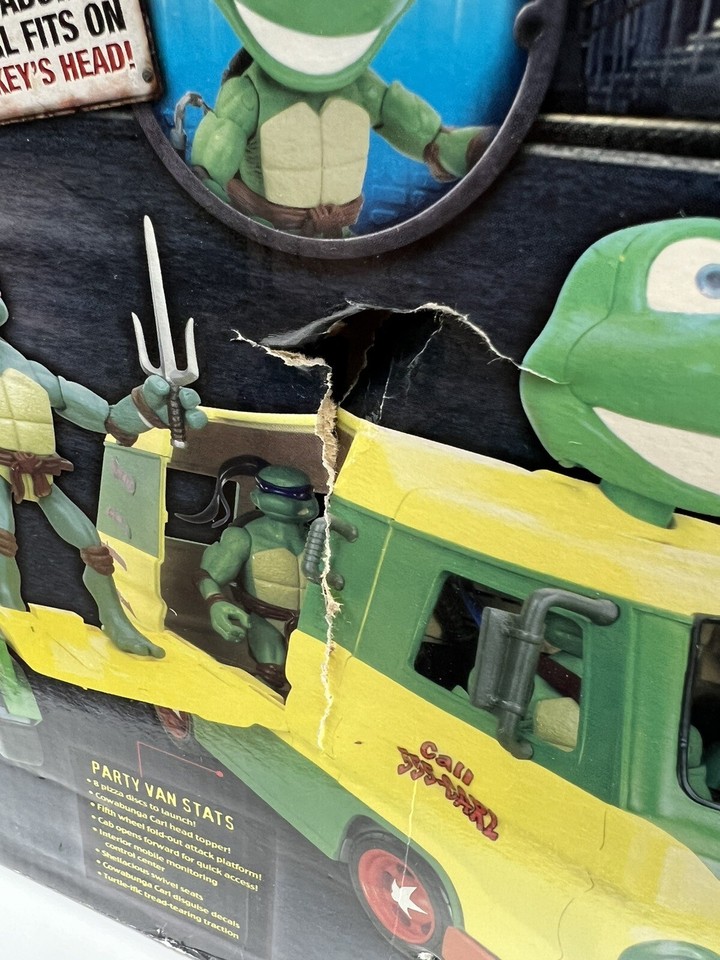 TMNT Teenage Mutant Ninja Turtles Cowabunga Carl Pizza Party Van Sealed ...