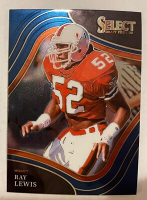 Ray Lewis 2022 Panini Select Draft Picks Blue Field Level #151 Ravens U ...