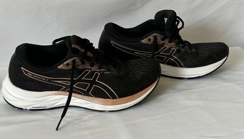 Asics Womens Gel Excite 7 1012A562 Black W/ Bronze Running Shoes ...