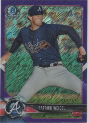2018 Bowman Chrome Patrick Weigel Purple Shimmer /655 | eBay
