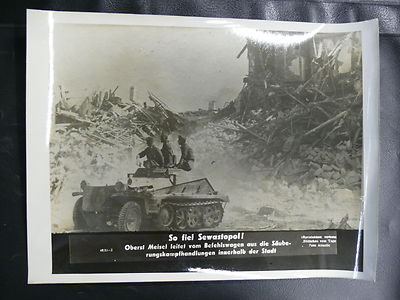 PHOTO 1939/45 : SO FIEL SEWASTOPOL / OBERST MEISEL IN DER STADT - FOTO ...