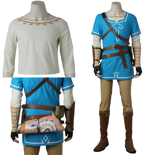 Link Tunic Costume cosplay Suit The Legend of Zelda Breath of the Wild ...