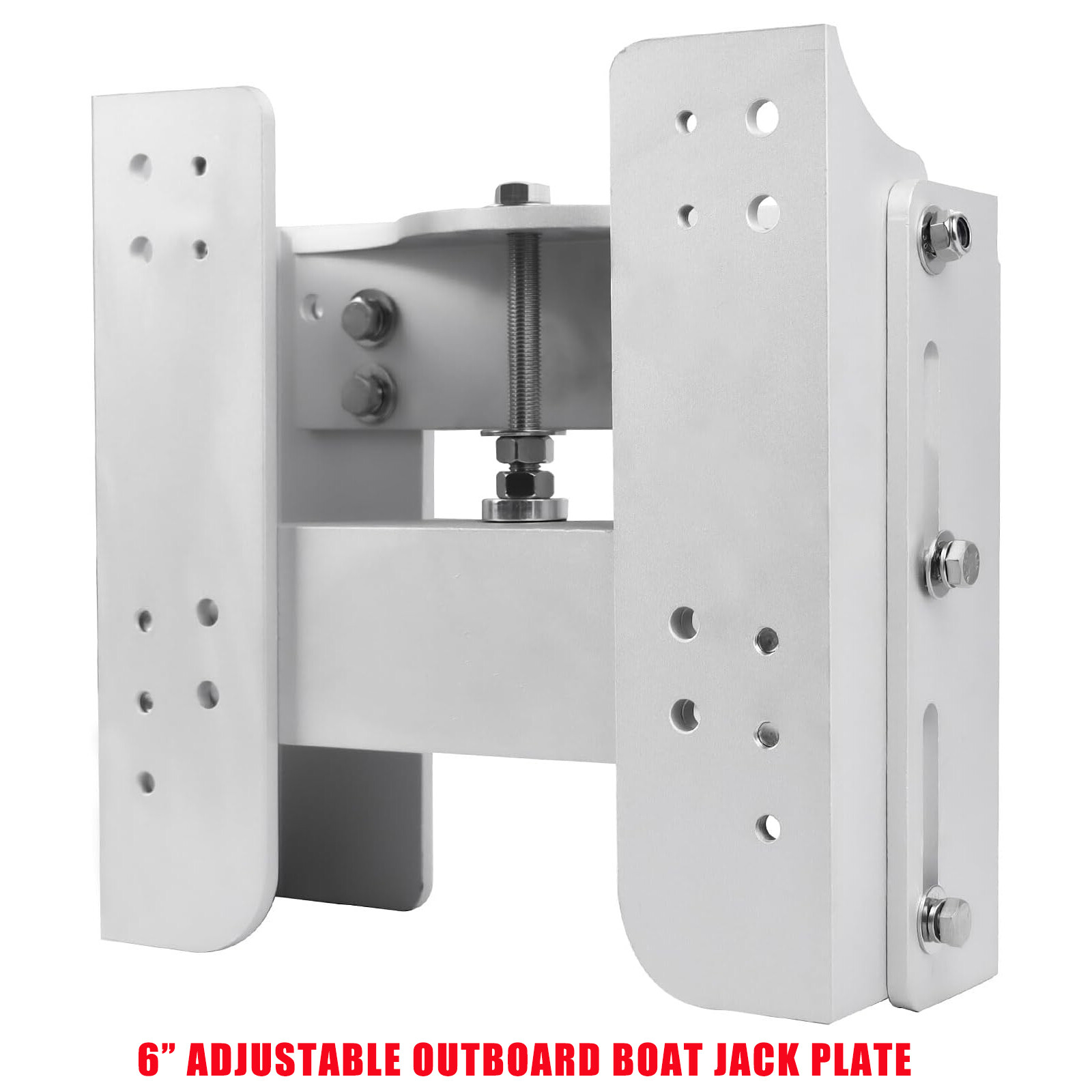Set Aluminum Adjustable 6'' Outboard Boat Jack Plate For JPL4500 Jack ...