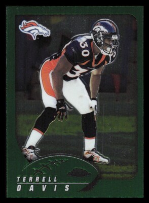 2002 Topps Chrome Terrell Davis Football Card #110 Denver Broncos HOF ...
