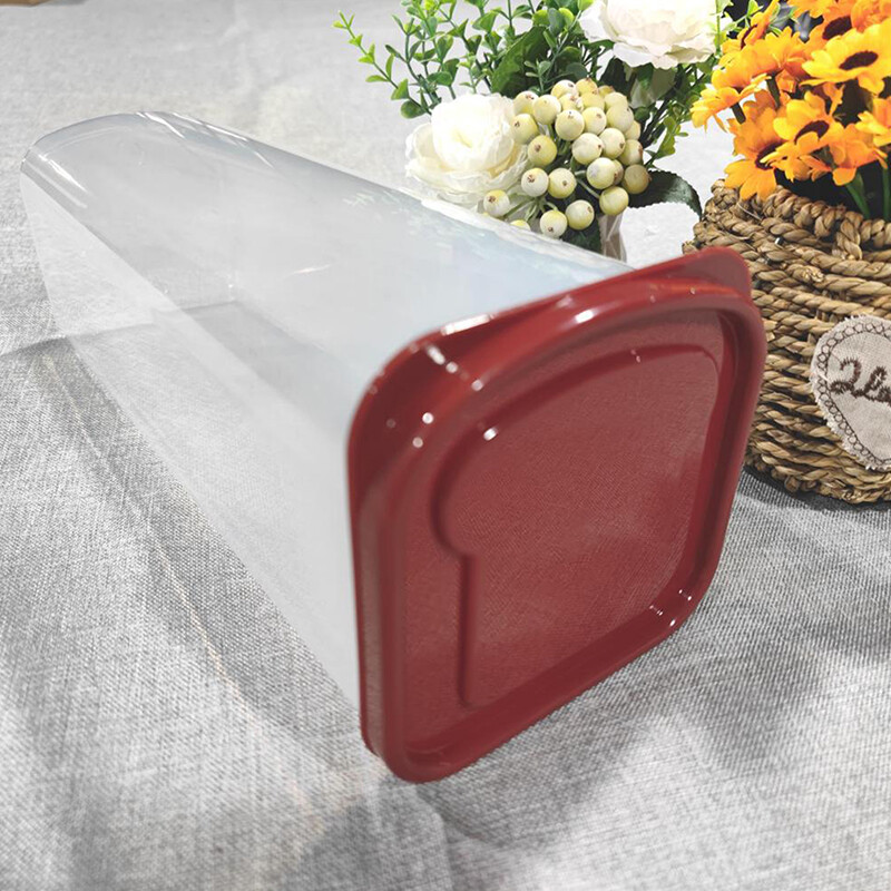 Portable Bread Box Loaf Cake Container Plastic Rectangular Food Kee i ...