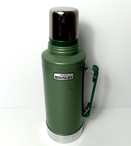 Vintage Aladdin Stanley Vacuum Flask Half Gallon Steel Green USA A945DH ...