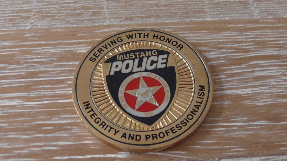 Mustang Police Department OK Challenge Coin #C618 | eBay