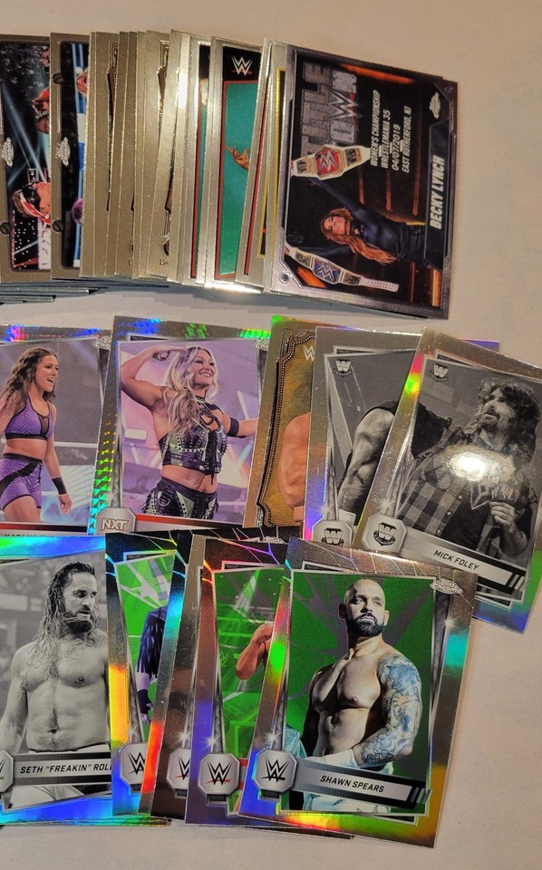 2025 Topps Chrome WWE Base, Refractor & Insert Lot of 75 Cards Complete ...