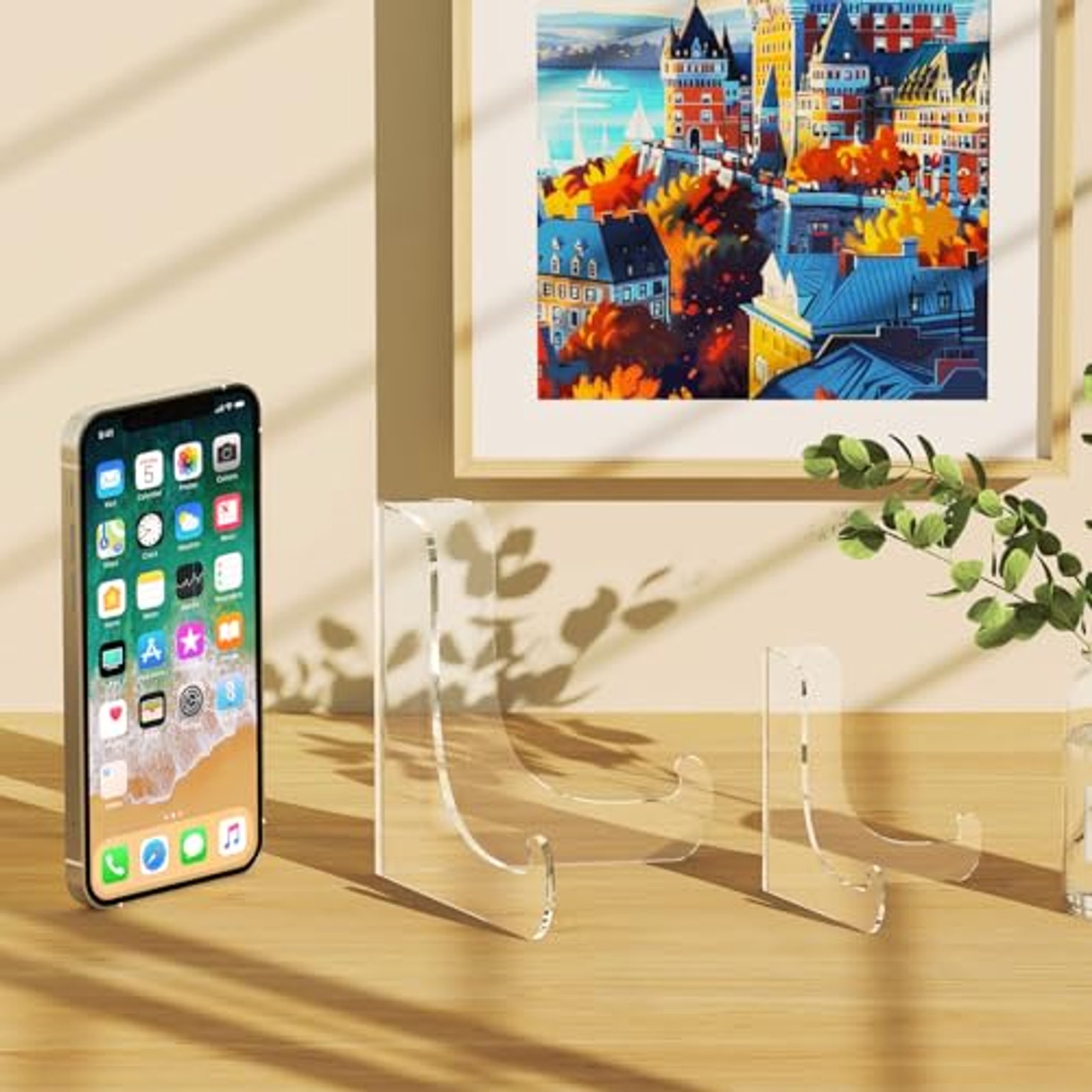 5 Pack Acrylic Display Stand Plate Stand For Display Easel Stand | eBay
