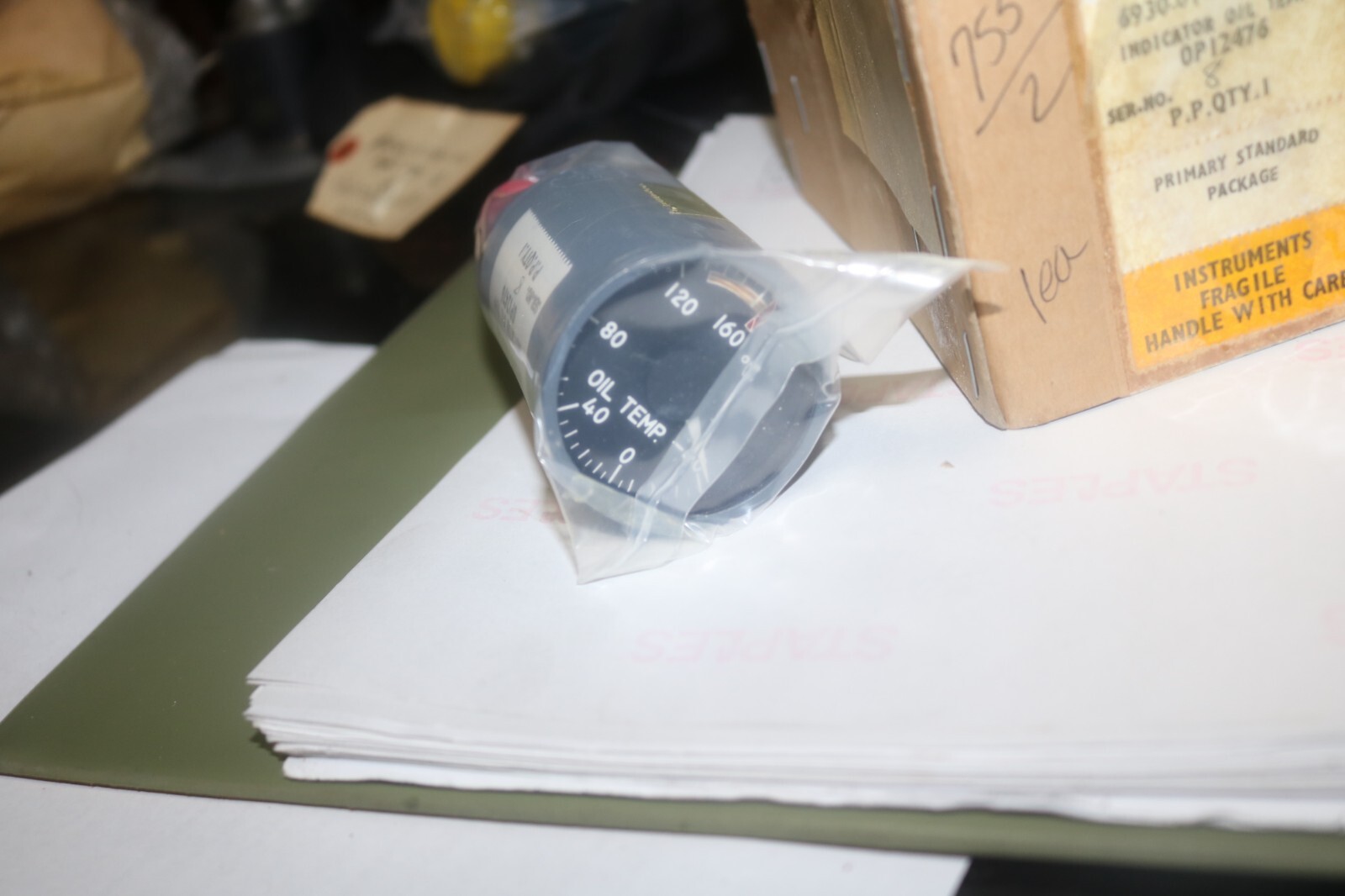 NOS Oil temperature indicator OP12476 6930-01-028-7557 for E3A ...