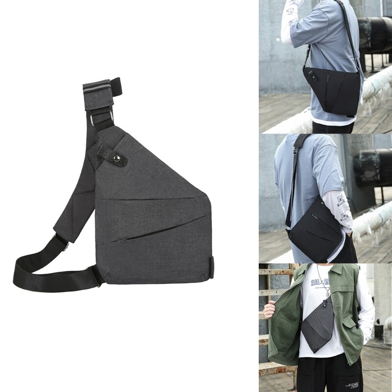 Anti-Theft Shoulder Bags Reflective Strip Chest Bag for Safe Outdoor ...