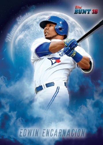 EDWIN ENCARNACION 2016 TOPPS BUNT MOON SHOTS 5X7 JUMBO CARD #/49 BLUE ...