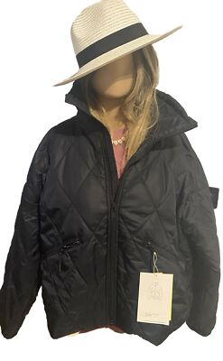 All In Motion Women's X Large, Black, Lightweight Packable Zip Up ...