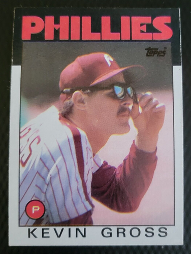 1986 Topps TCG Pitcher KEVIN GROSS Philadelphia Phillies MLB Baseball ...