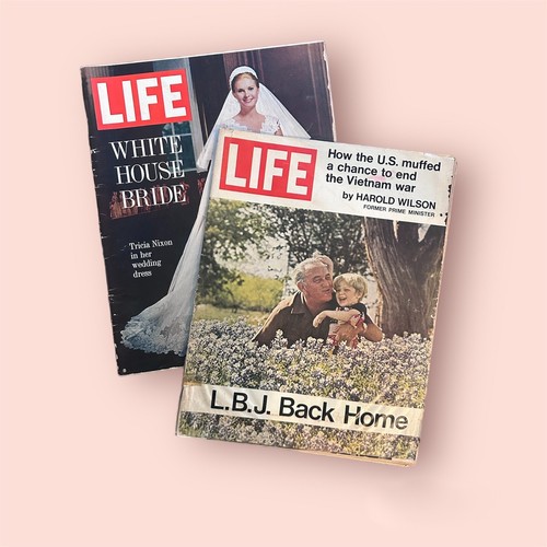 LIFE Magazine - White House Bride 6/18/1971 & LBJ Back Home 5/21/1971 ...