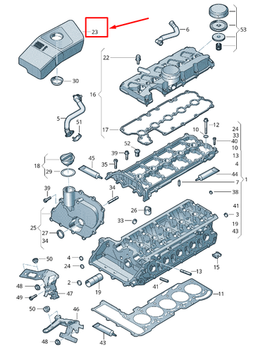 AUDI RSQ3 8U Engine Compartment Cover 07K103925E | eBay