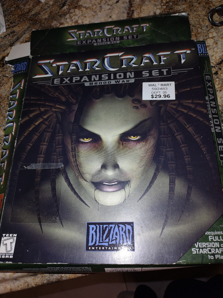 Starcraft Brood War Expansion Set (PC, 1998) CD-ROM Windows 95 ...