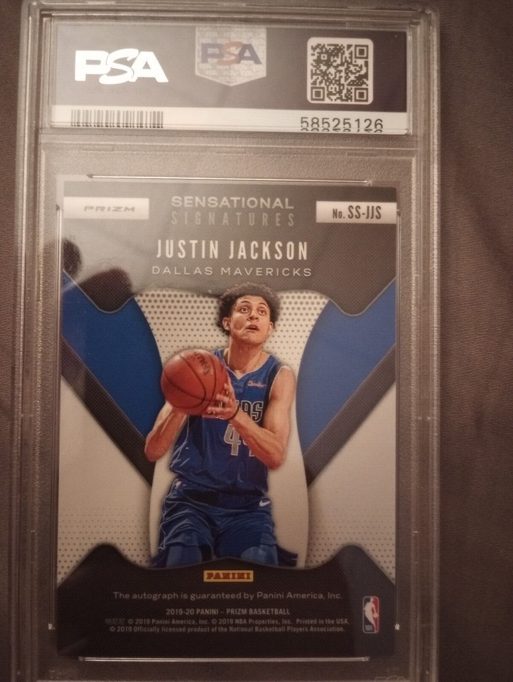 2019 panini prizm Justin Jackson sensational signatures choice prizm ...