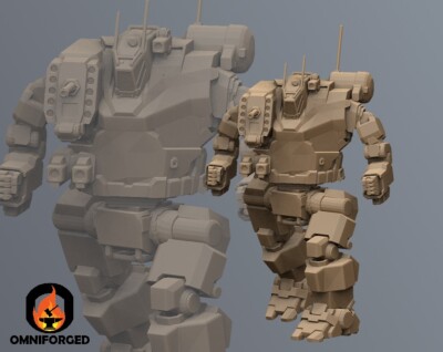 Hunchback Mini HBK-4N-B MWO Mech Miniature Compatible with Battletech ...