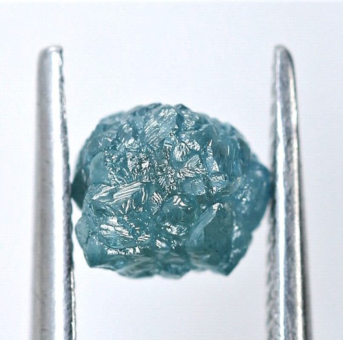 BLUE DIAMOND ROUGH FACET CANADIAN GEM GENUINE NATURAL UNCUT 1 CT I3 RAW ...