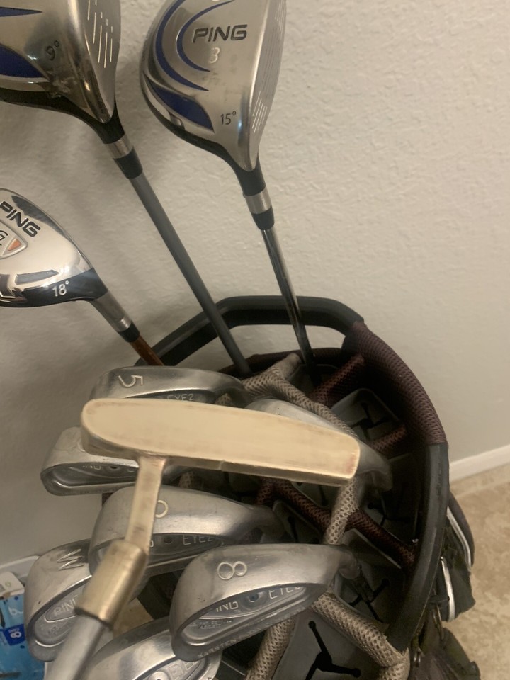 MENS PING Complete Golf Club Set RH Woods Irons Putter Driver (No Bag ...