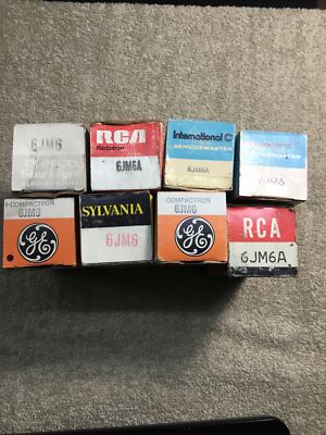 LOT of (8) NOS 6JM6 Ham Radio VACUUM TUBES NOS NIB Various Brands ALL ...