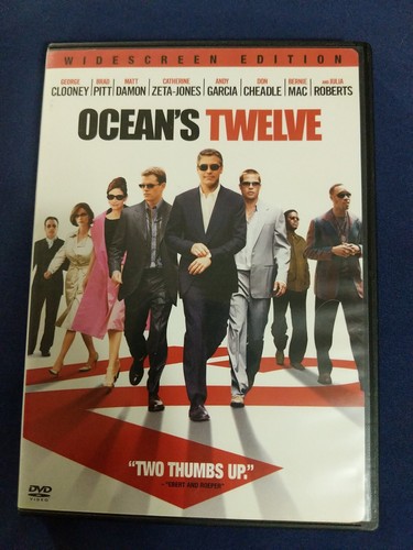 Ocean's Twelve (DVD, 2004) George Clooney, Brad Pitt, Matt Damon ...