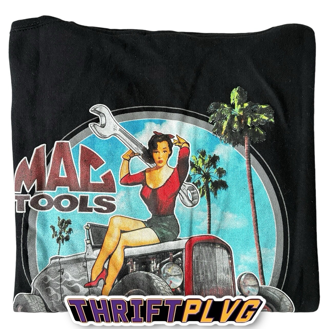 2000s Mac Tools Built Fast And Loud Pullover Hoodie S… - Gem