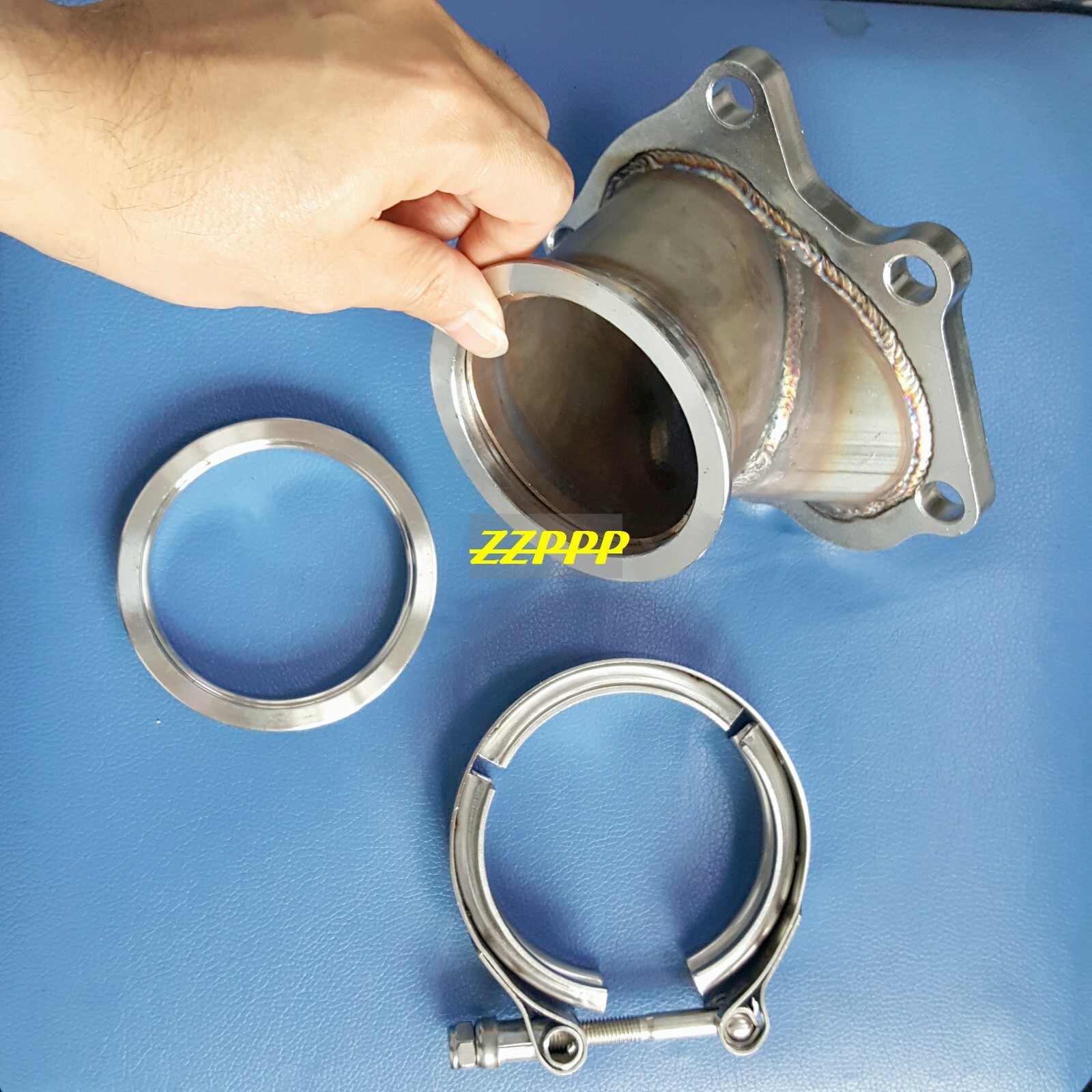 TD04L Exhaust Outlet Flange to 3" V Band for subaru wrx Forester XT ...