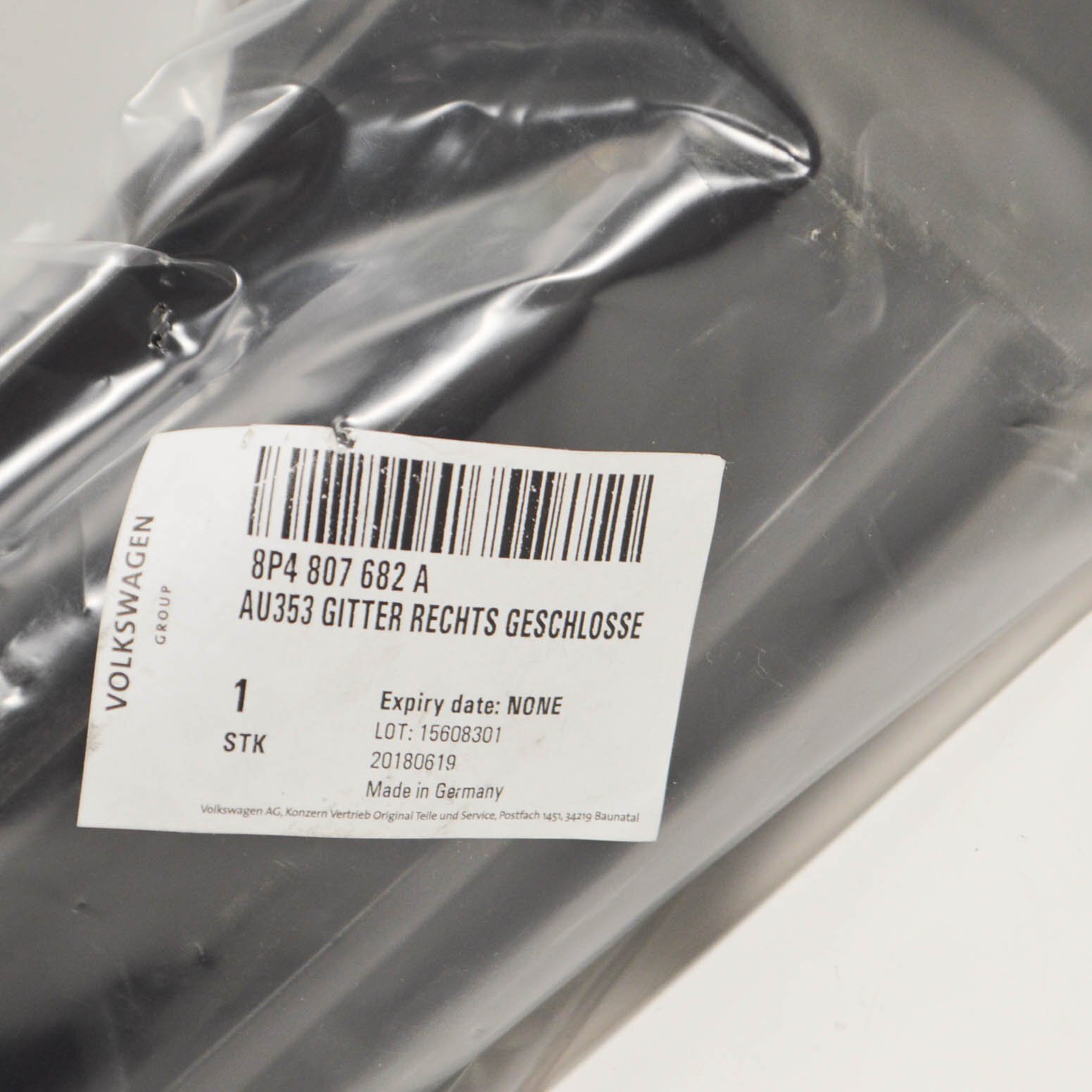 AUDI A3 8P Frontstoßstange Rechter Luftführungsgrill 8P4807682A NEUES ...