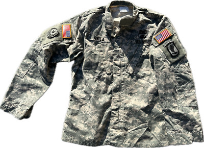 US Army Ucp Acu Jacket 10 Patches 2nd Cavalry Dragons 173rd Airborne ...